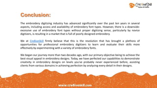 Best Embroidery Fonts Every Embroidery Digitizer Should Know | PPT