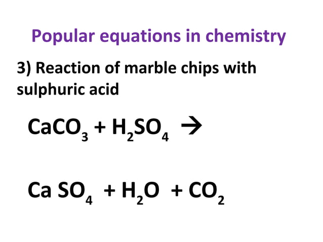 Popular equations in chemistry | PPT | Chemistry | Science