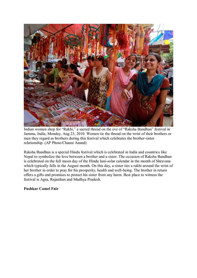 Popular fairs and festivals of india | PDF