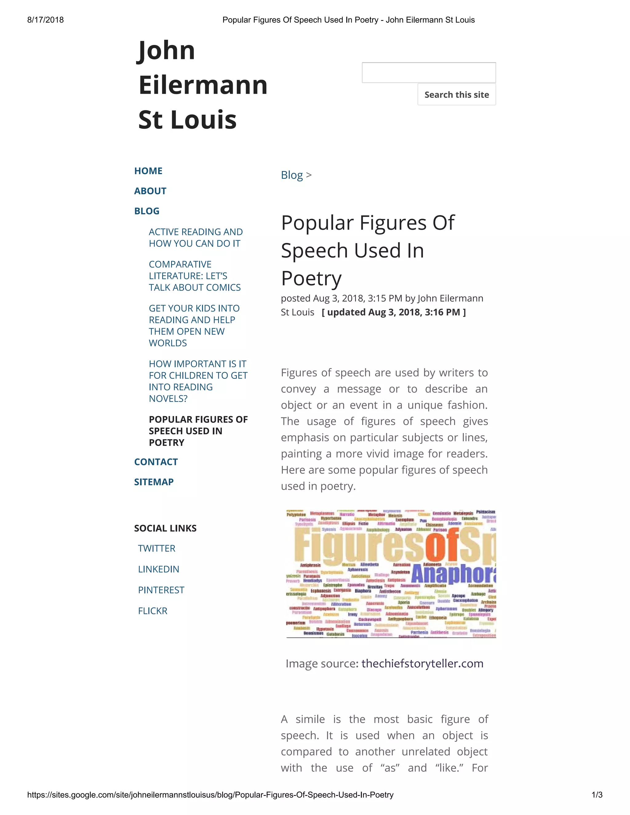 Popular Figures Of Speech Used In Poetry | PDF | Poetry | Books and ...