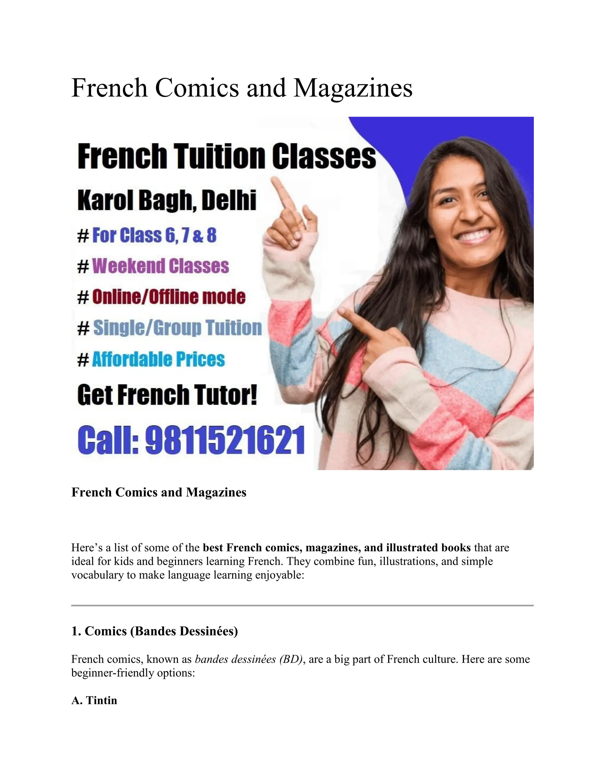 Popular French Language Comics and Magazines - Learn French Easy.pdf