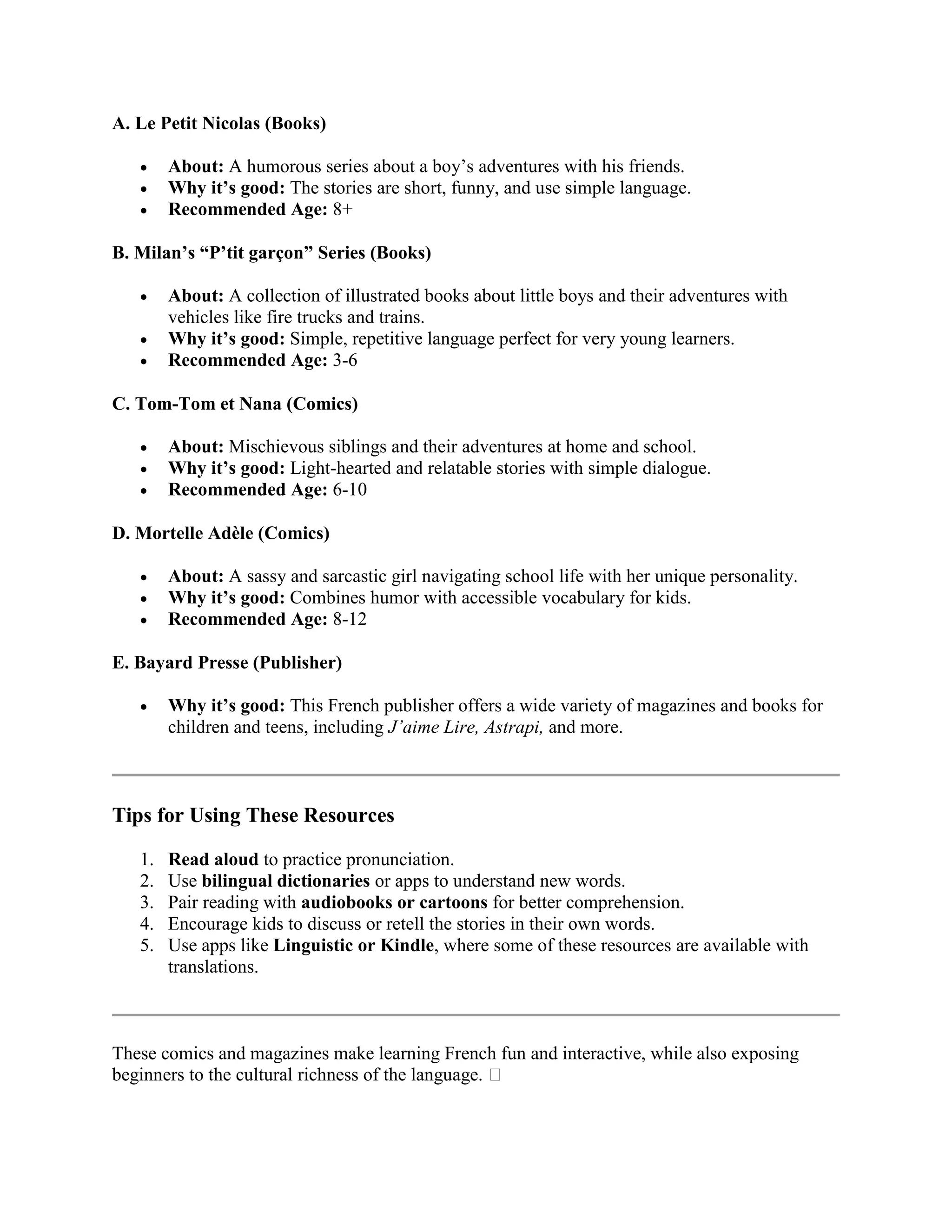 Popular French Language Comics and Magazines - Learn French Easy.pdf