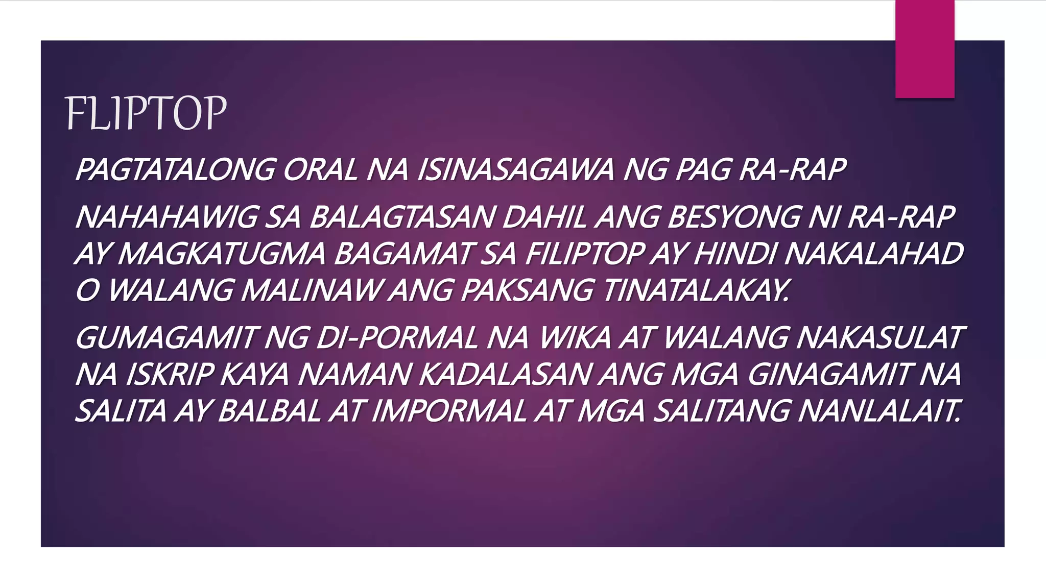 Sitwasyong Pangwika sa Iba Pang Anyo ng Kulturang Popular.pptx