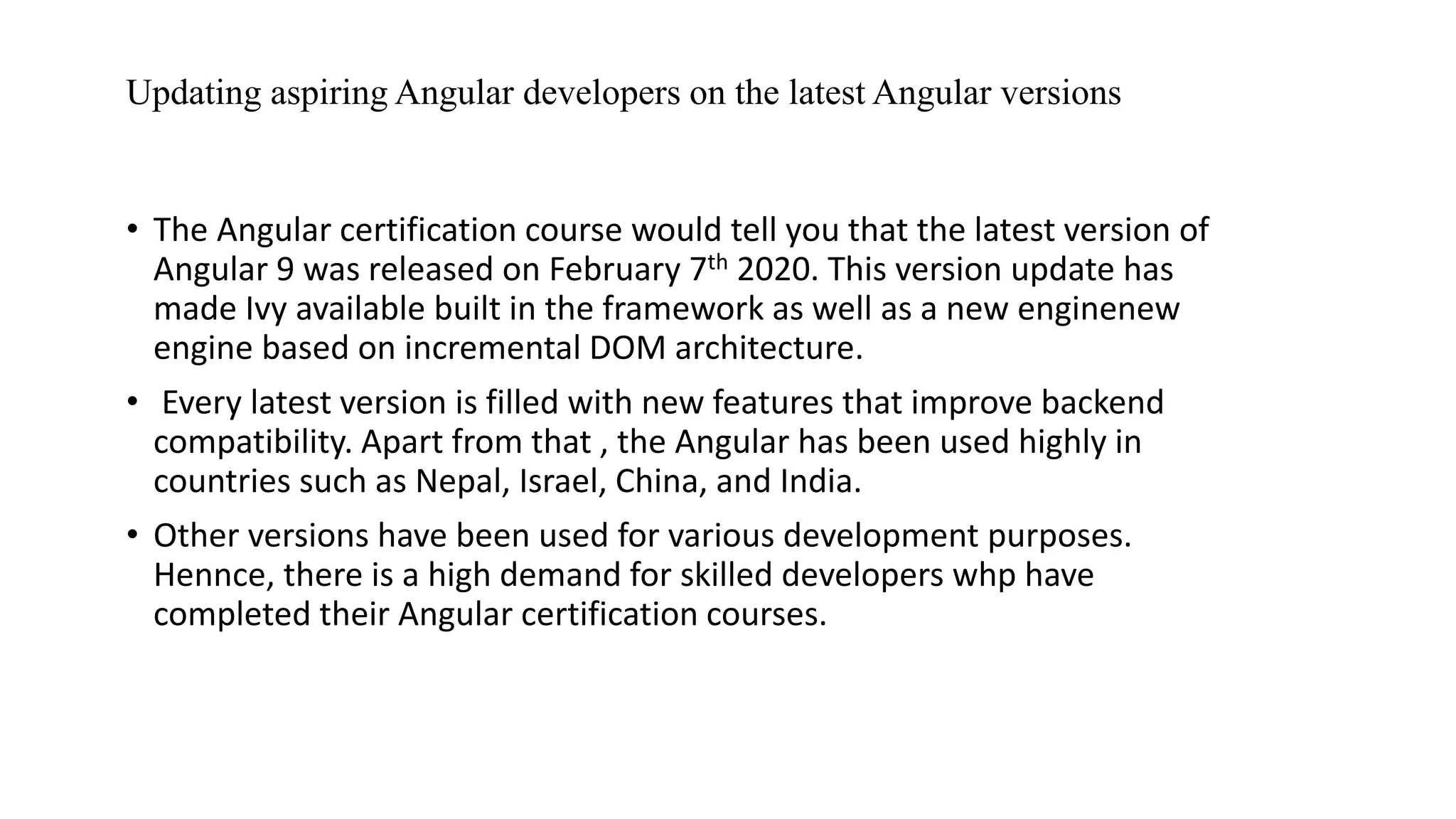 Popularity Career Growth And Salary Of Angular Covered In An Angular