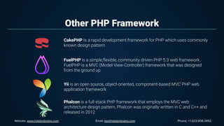 Most popular PHP frameworks 2020 | PPT