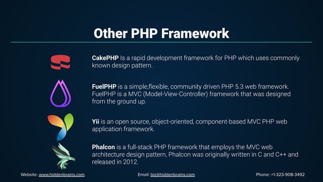 Most popular PHP frameworks 2020 | PPT