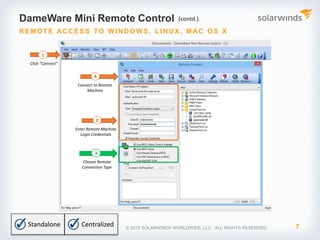 Popular Remote Connection Options in DameWare Remote Support | PPTX