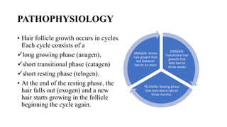 Popular science topic on hair loss by Siddhartha Das | PPTX | Hair Care ...