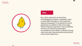 Popular Social Media Apps Made in India - Shuru | PPTX | Social ...