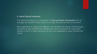 Popular Test Automation Frameworks | PPTX