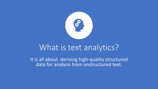 Popular Text Analytics Algorithms | PPTX | Artificial Intelligence ...