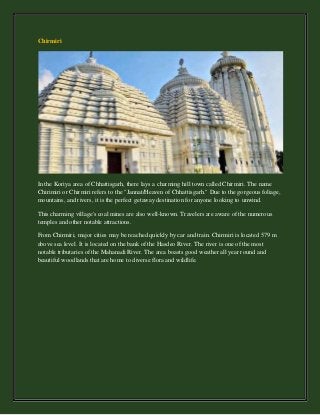 Popular Tourist Destinations in Chhattisgarh | PDF