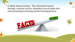 Popular Webinars for Teachers | PPT