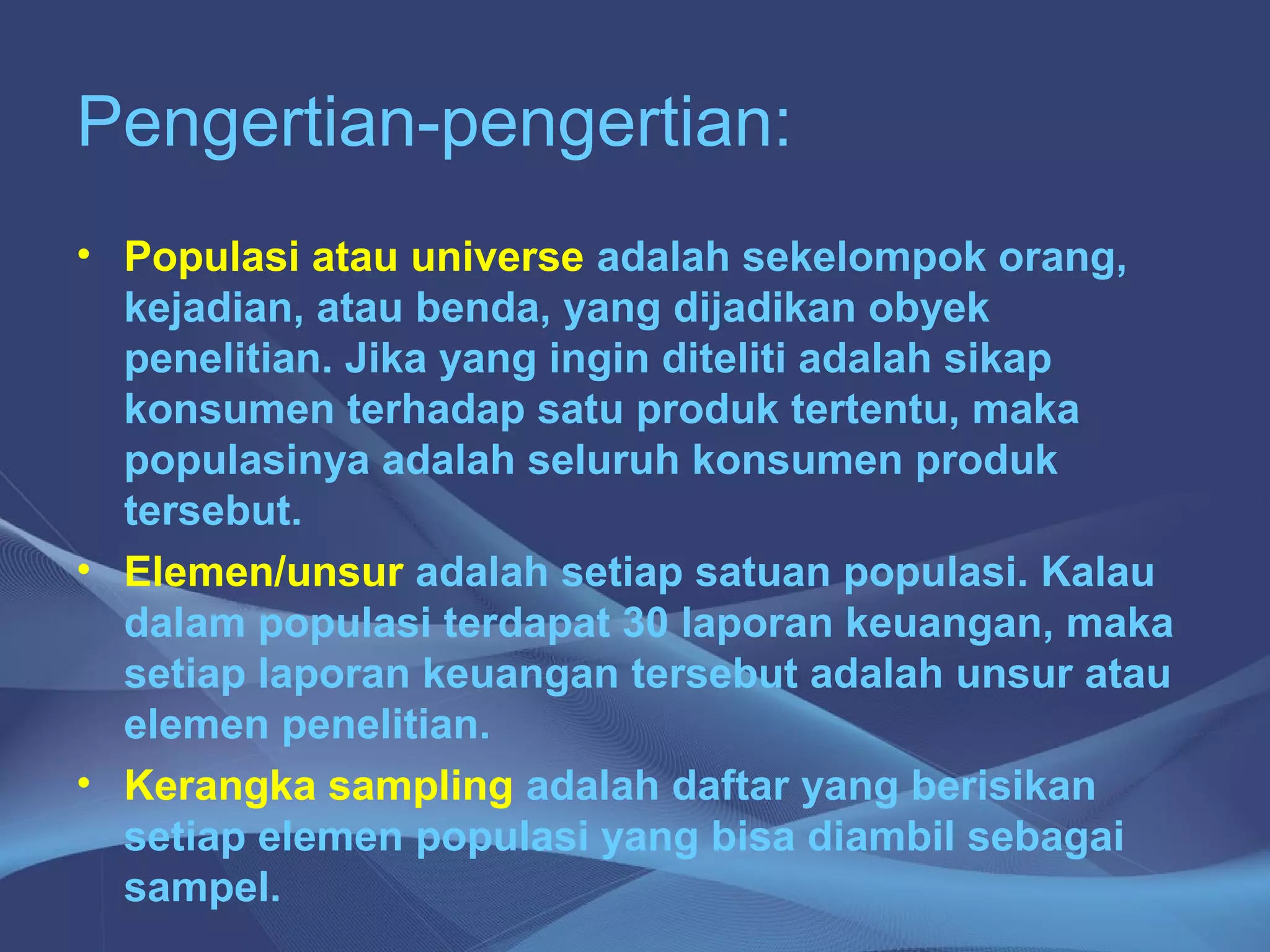Populasi dan sampel | PPT