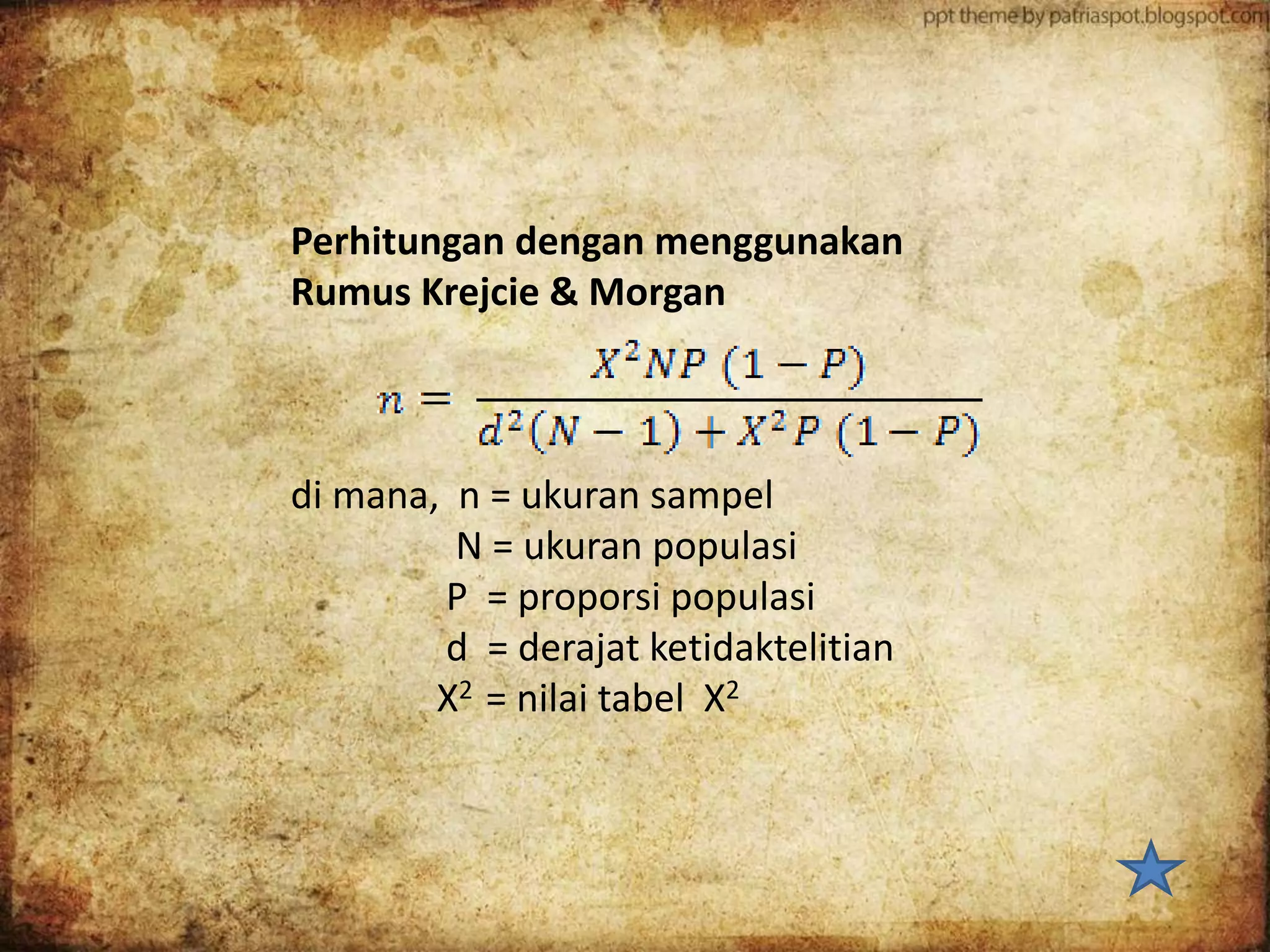 Populasi dan sampel | PPTX