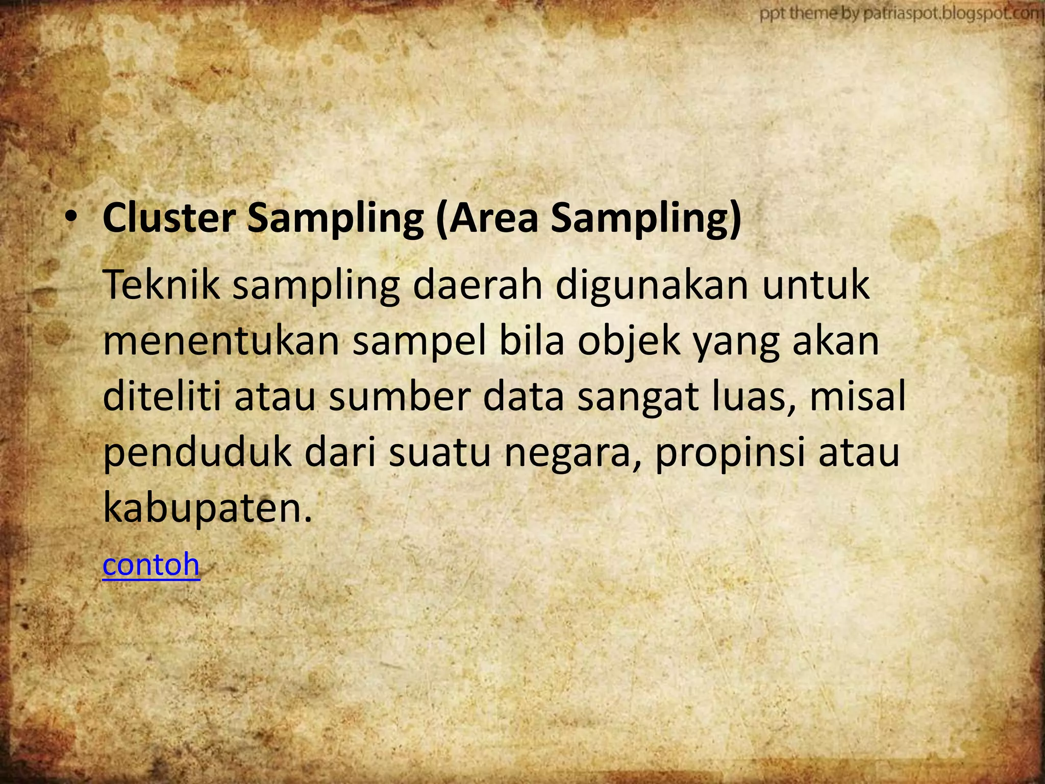 Populasi dan sampel | PPTX
