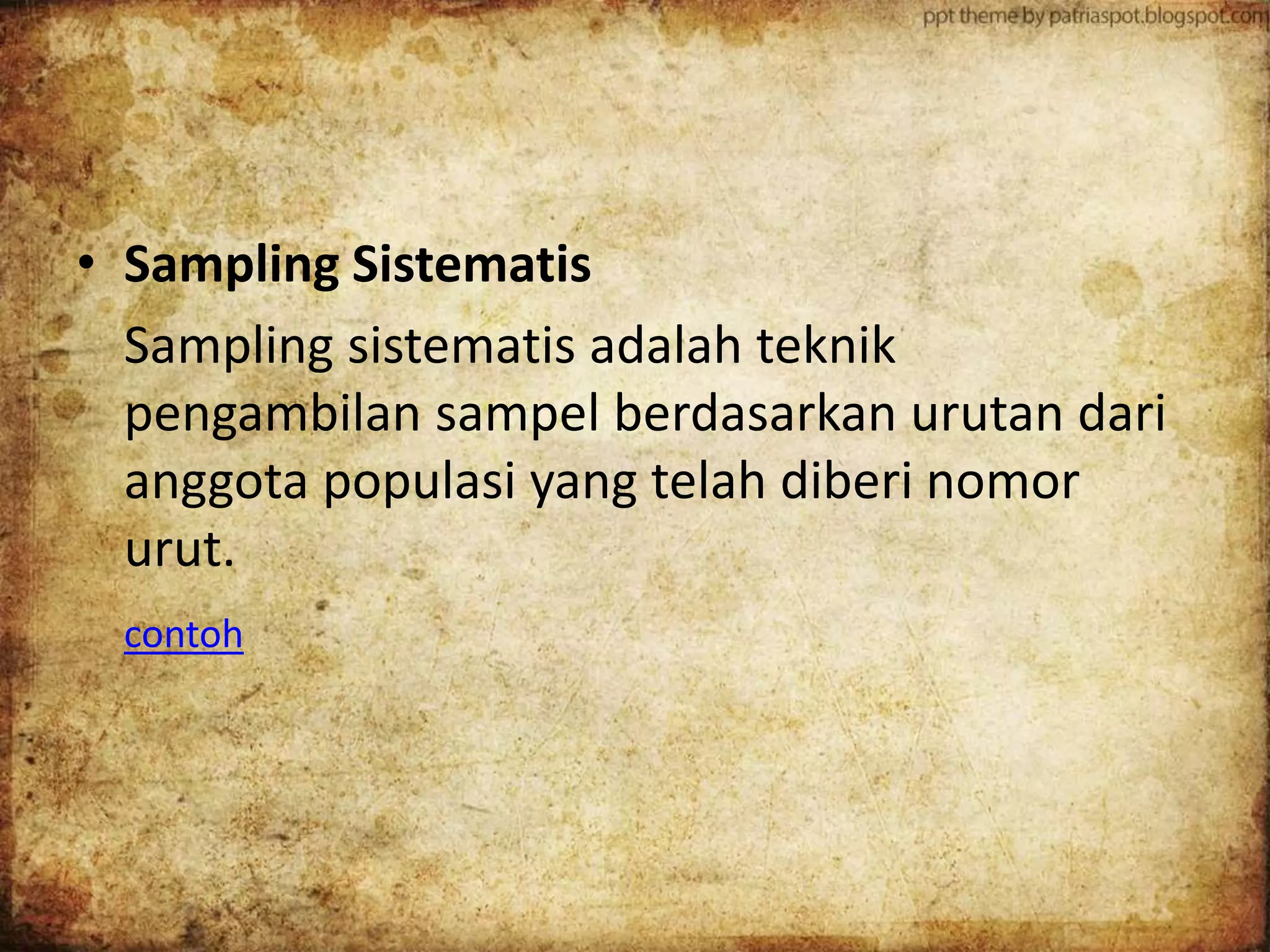 Populasi dan sampel | PPTX