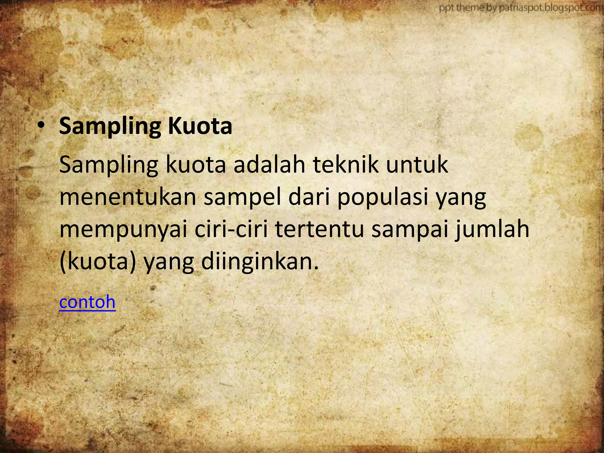 Populasi dan sampel | PPTX