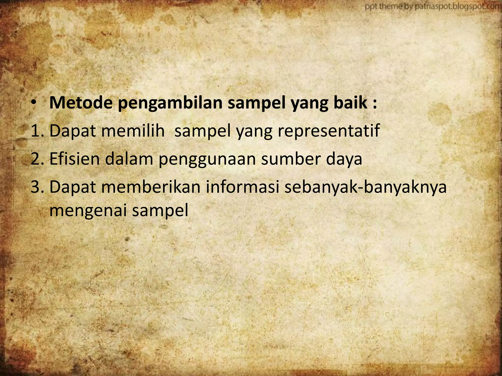 Populasi dan sampel | PPTX
