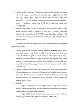 Populasi dan sampel | DOCX