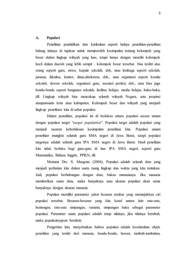 Populasi dan sampel | DOCX