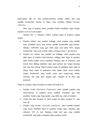 Populasi dan sampel | DOCX