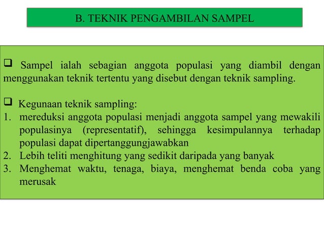 Memahami Populasi dan Sampel dalam statistik | PPT