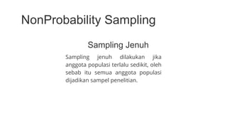 populasi dan sampel tugas dari bapak dosen | PPT