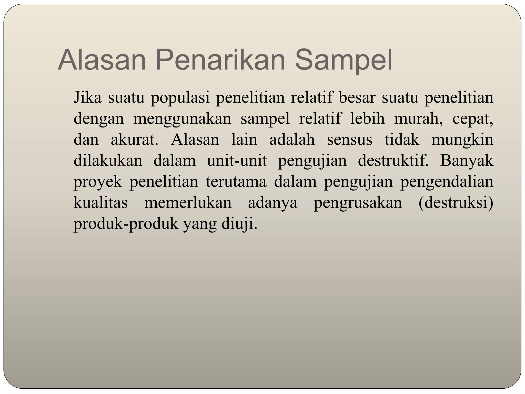 Populasi dan sample | PPT
