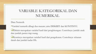 Populasi, sampel, dan data | PPT