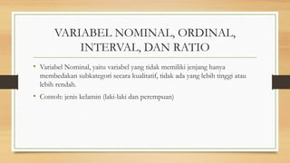 Populasi, sampel, dan data | PPT