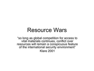 Population 10 - Resource Wars | PPT