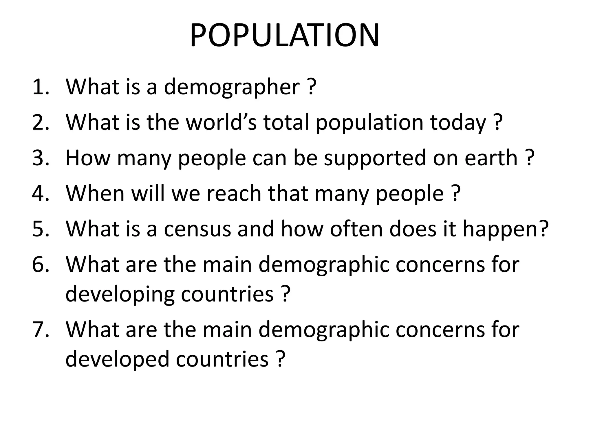 Population | PPT