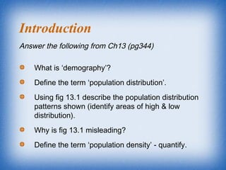 AS GEOGRAPHY POPULATION | PPT