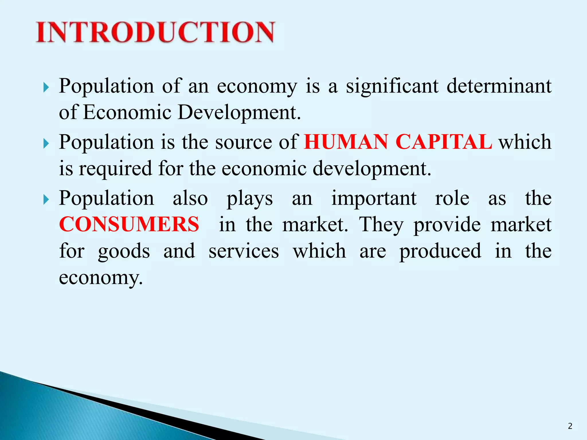 Population and Economic Development | PPTX