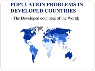 Population problems in developed countries | PPTX