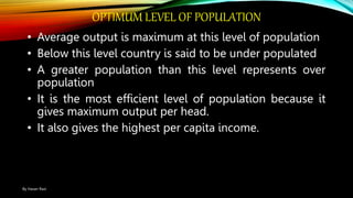 O Level Economics 2281 - Topic: Population | PPTX