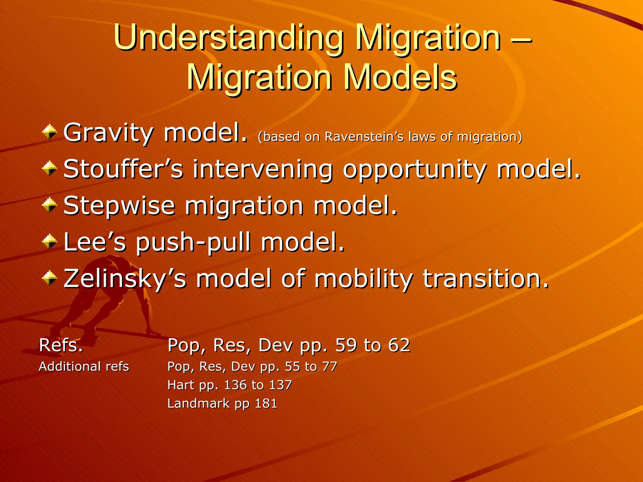 Population 6 - Migration Models | PPT