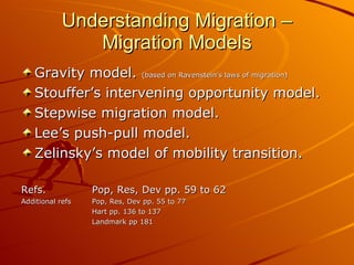 Population 6 - Migration Models | PPT