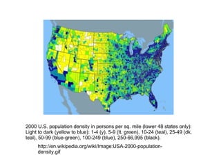 Population And Physical Features of USA | PPT