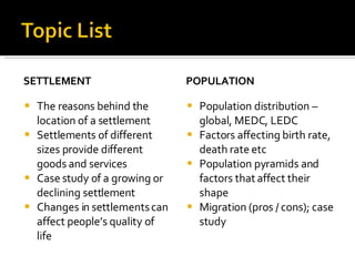 Population And Settlement | PPT