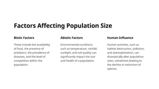 Population Characteristics in brief.pptx | Environment | Science