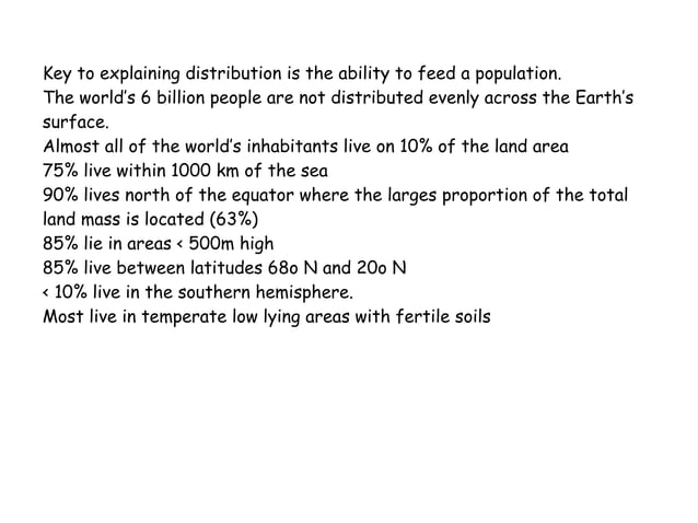 Popultation Density and Distribution | PPT