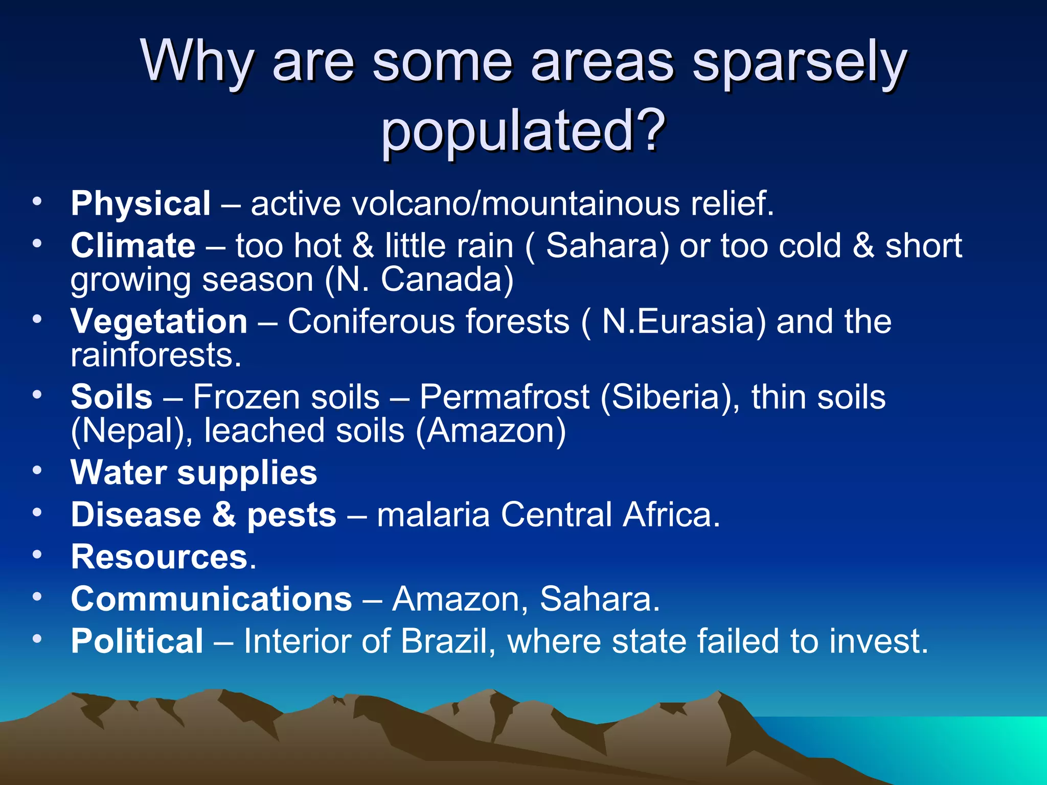 Population Distribution & Density | PPT