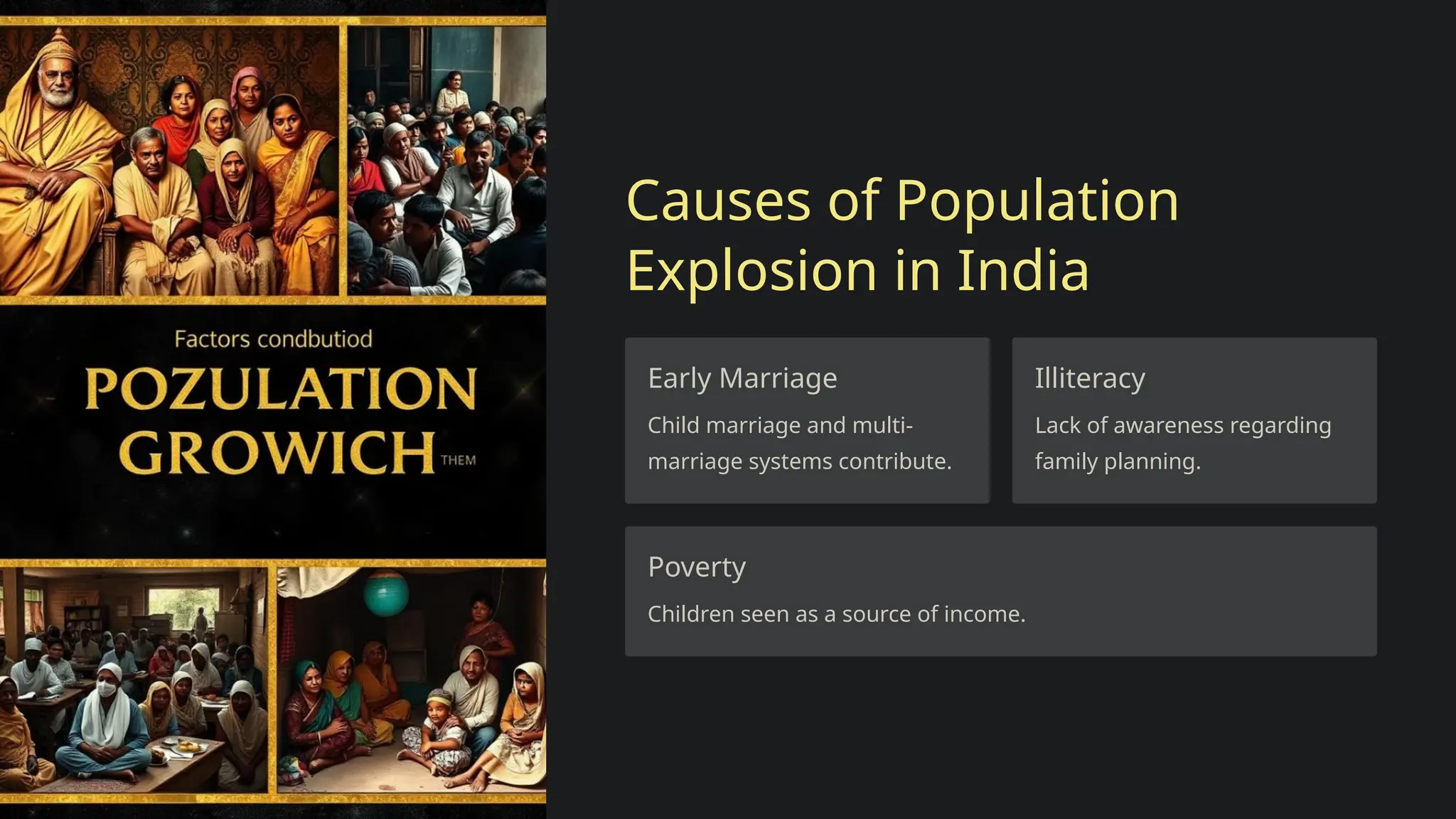 Population Explosion in India Threats to Sustainable Development | PPTX