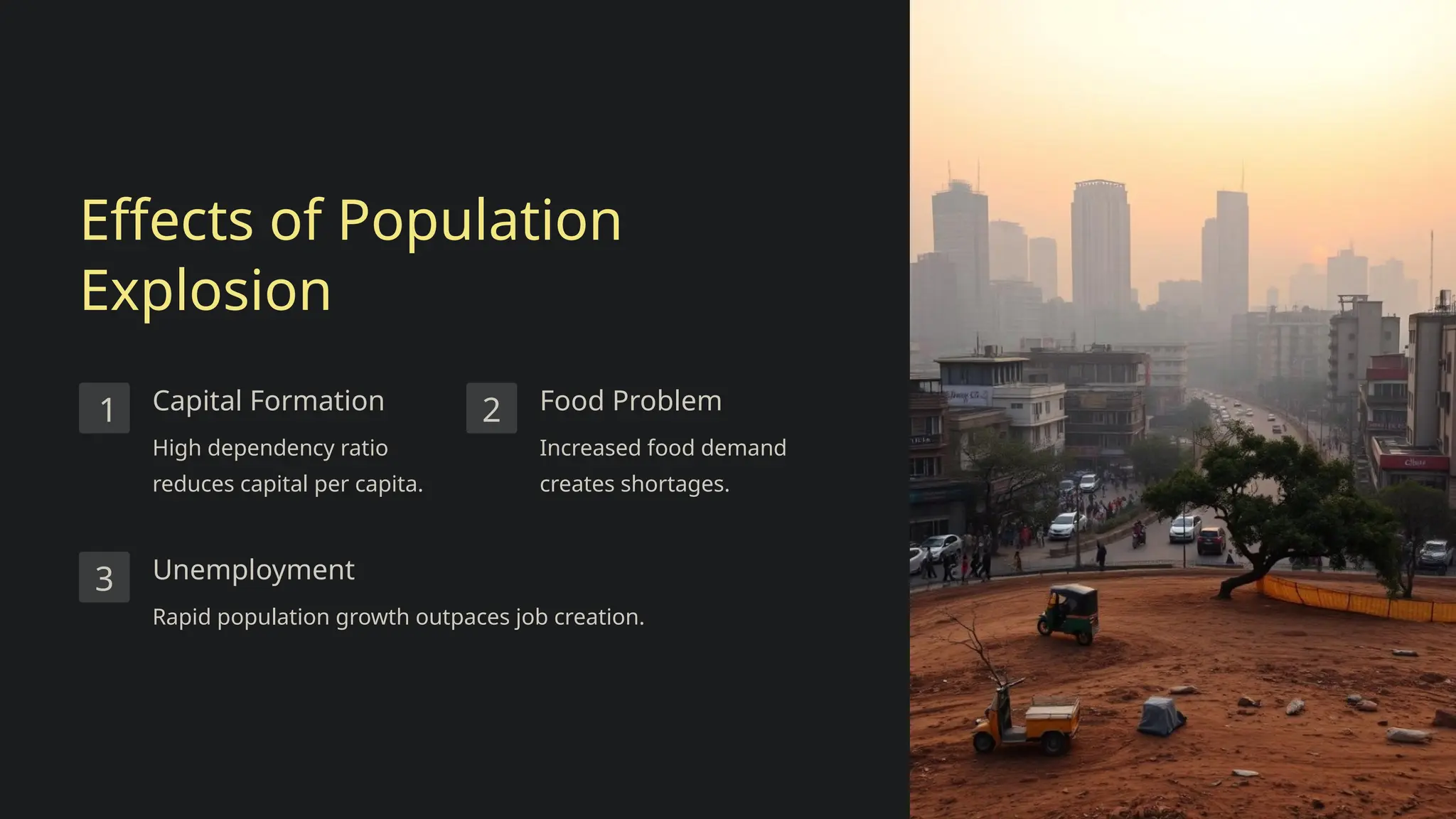 Population Explosion in India Threats to Sustainable Development | PPTX