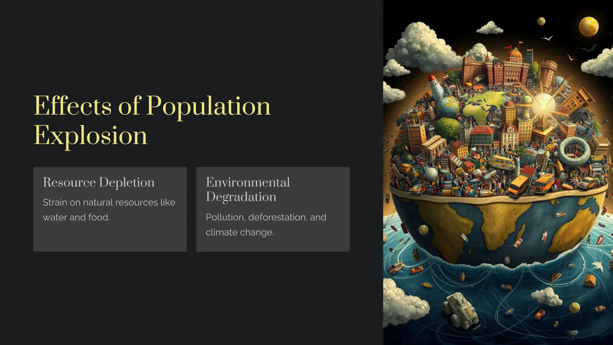 Population Explosion in India Threats to Sustainable Development | PPTX