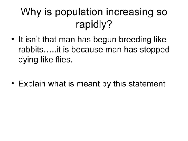 Population Introduction | PPT