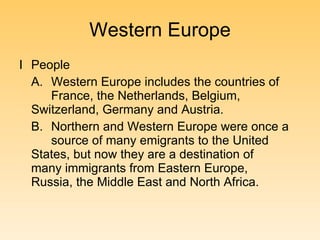 Population Patterns Of Europe | PPT