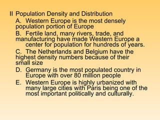 Population Patterns Of Europe | PPT